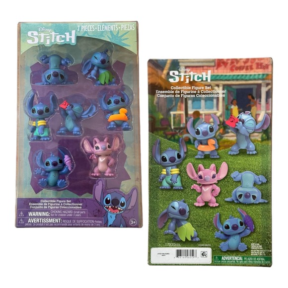 Disney | Toys | 7 Piece Disney Stitch Collectible Figurines Figures Toy ...